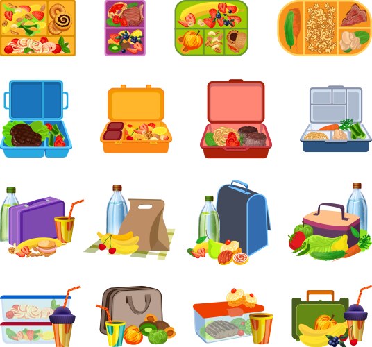 Lunchbox Cartoon Vector Images (over 1,100)