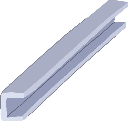 Structure steel beam cartoon Royalty Free Vector Image