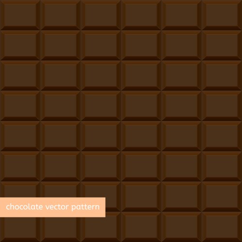 Milk chocolate bar seamless background pattern Vector Image