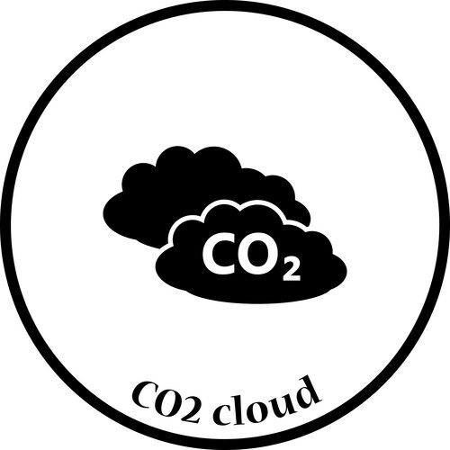 Co2 neutral strategy - carbon capture drawing Vector Image