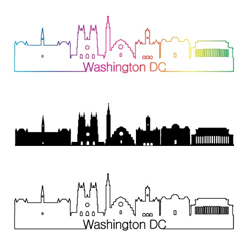 Washington Dc Skyline Vector Images (over 750)