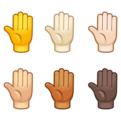 High Five Emoji Vector Images (over 150)