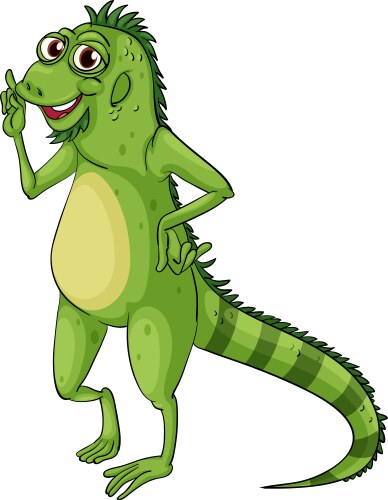 Iguana animal cartoon Royalty Free Vector Image