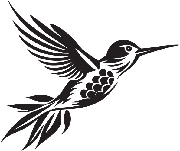 Hummingbird - high quality logo ideal Royalty Free Vector