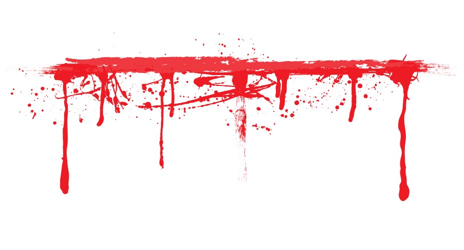 Blood Splatter & Red Ink – Royalty-Free Vector | VectorStock