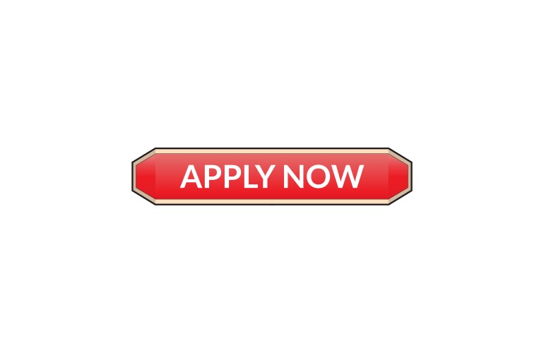 Enroll now red ribbon label banner open available Vector Image