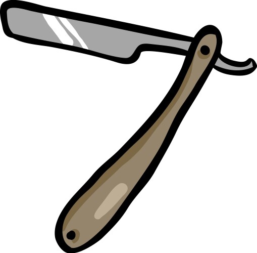Straight Razor Doodle Vector Images (over 100)