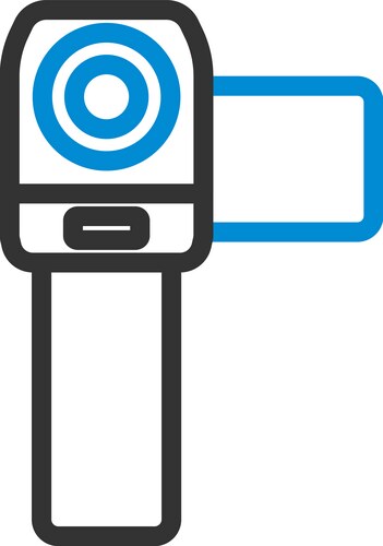 Recording camera icon or video Royalty Free Vector Image