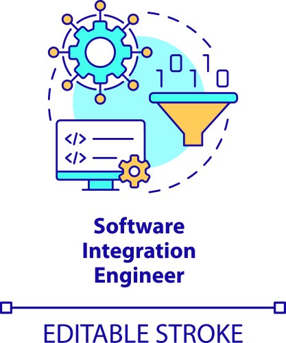 Software installation concept Royalty Free Vector Image
