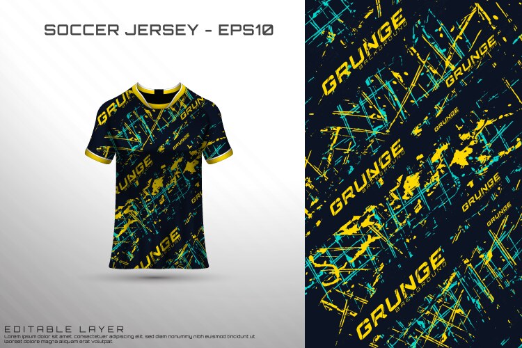 Sports pattern sublimation jersey design Vector Image