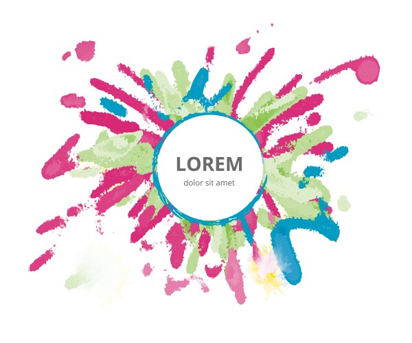 Water splash in many colors Royalty Free Vector Image