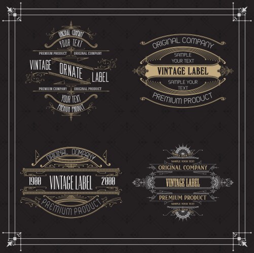 Arabic calligraphy of 4 qul sharif surah in quran Vector Image