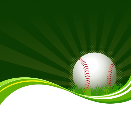 Baseball themed background Royalty Free Vector Image