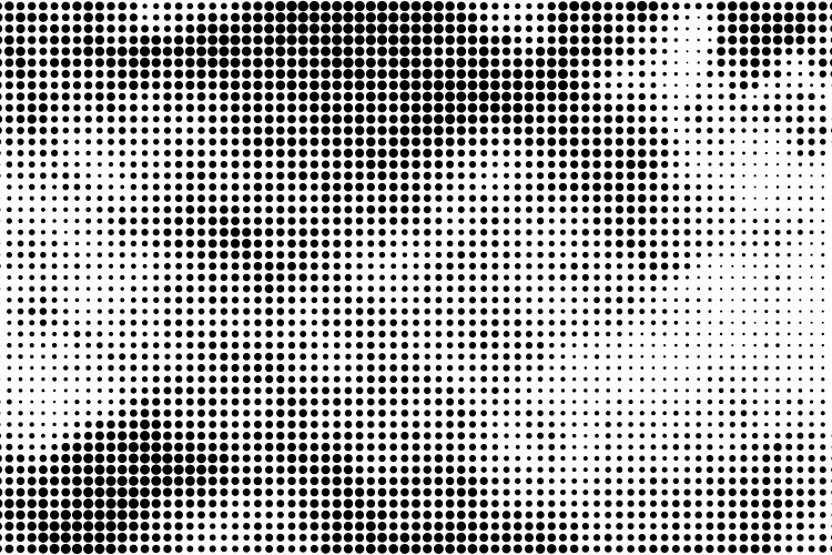 Line halftone pattern Royalty Free Vector Image