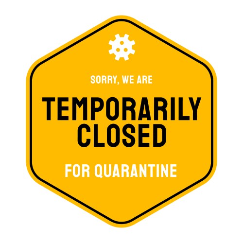 Sticker warning safety sign Royalty Free Vector Image