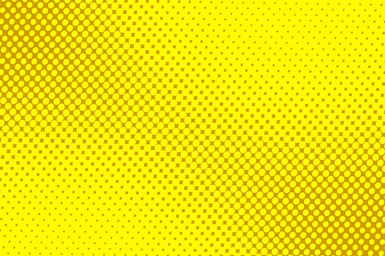 Yellow rays pop art retro comic background Vector Image