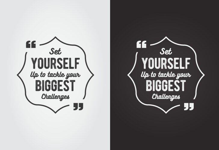 Empty quote template bubble set Royalty Free Vector Image