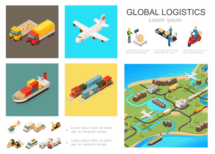 Logistics Infographic Vector Images (over 8,400)