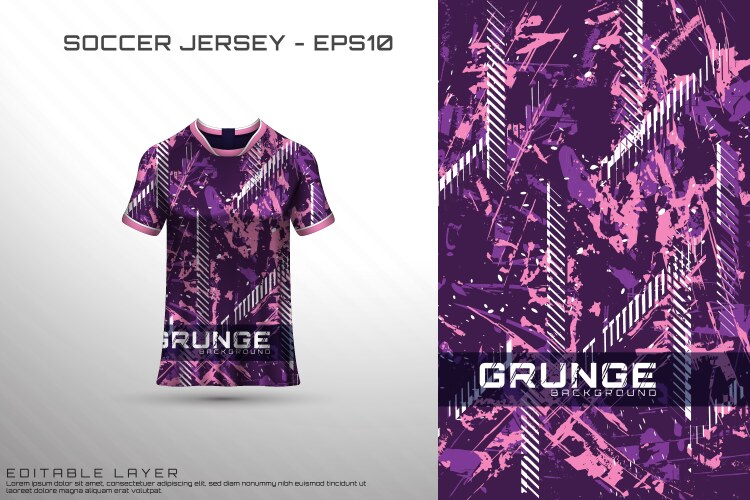 Sports jersey design Royalty Free Vector Image