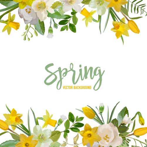 Spring frame Royalty Free Vector Image - VectorStock