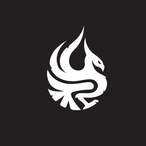 Phoenix logo icon design Royalty Free Vector Image