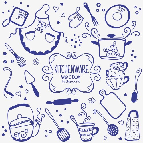 Kitchenware Royalty Free Vector Image - VectorStock