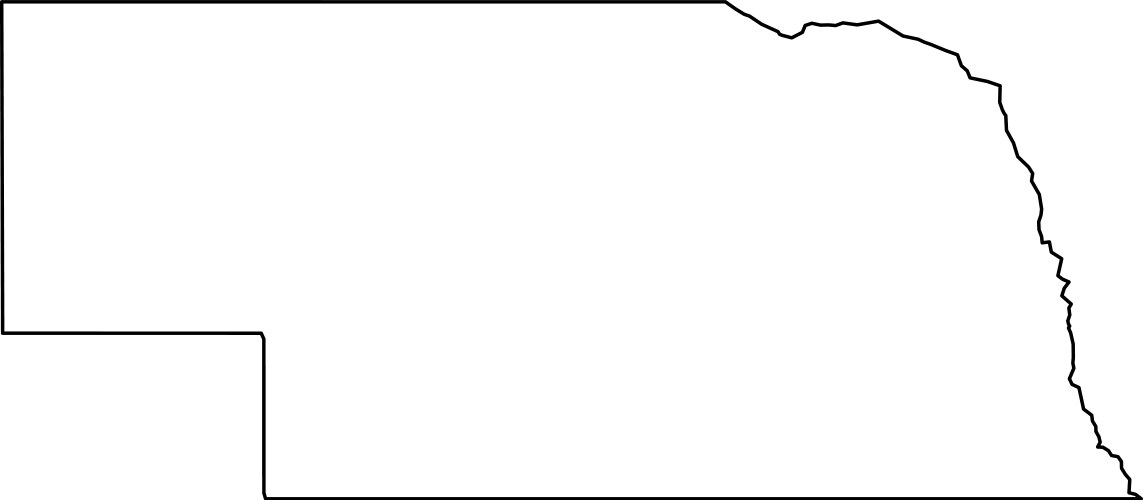 Nebraska Outline Map Vector Images (over 430)