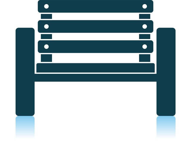 Tennis player bench icon Royalty Free Vector Image