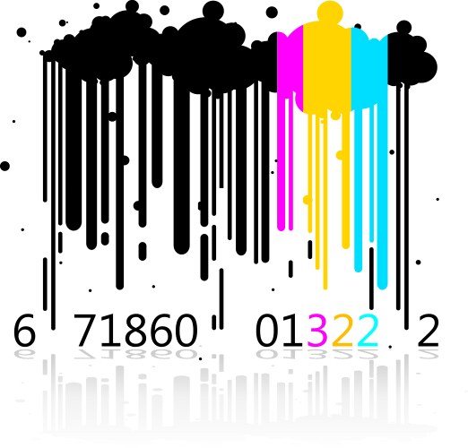 Barcode Drip Vector Images (18)