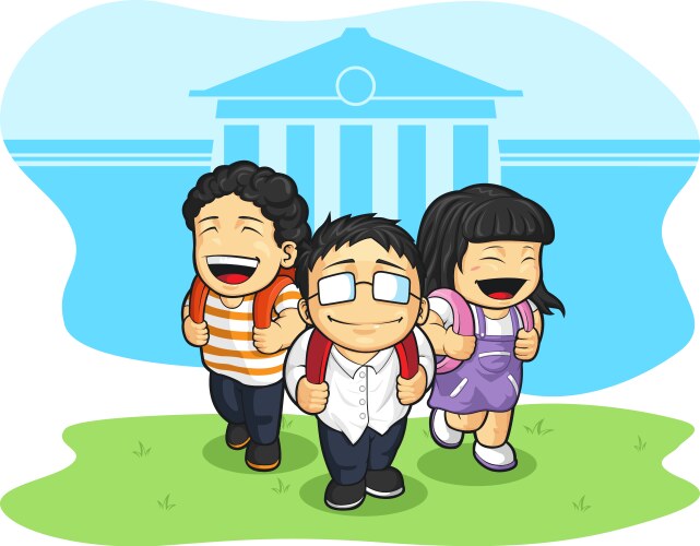 School Kids Vector Images Over 270 000