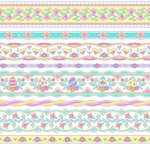 Easter rabbit ribbon Royalty Free Vector Image