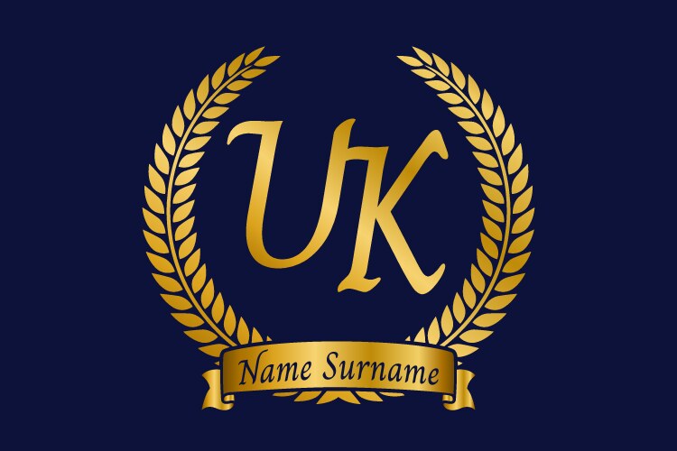 U and k logo Vector Images & Graphics for Commercial Use | VectorStock