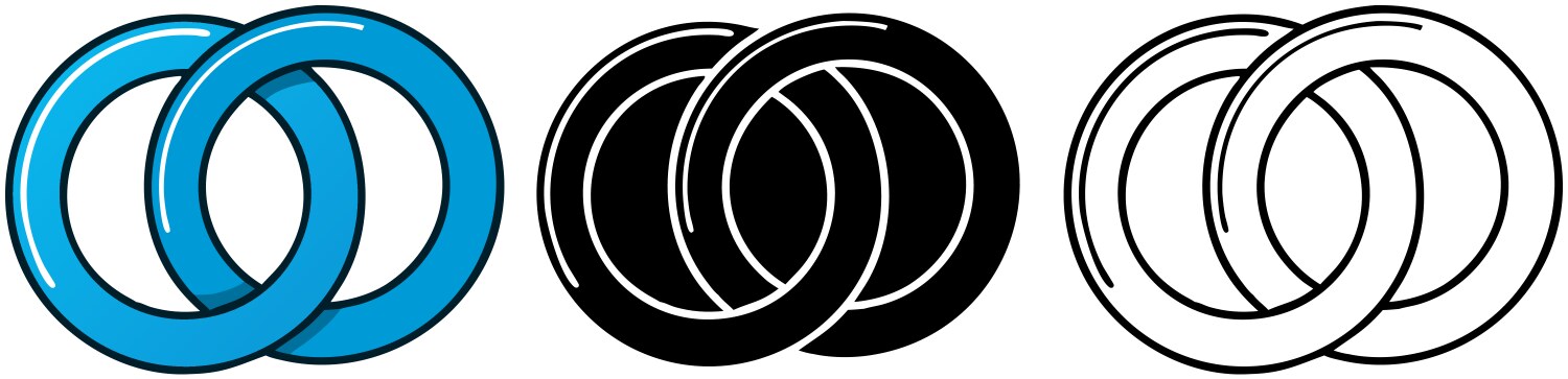 Interlocking Rings Vector Images (over 1,000)