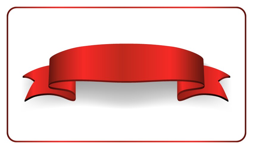 Ribbon banner isolated on transparent background Vector Image