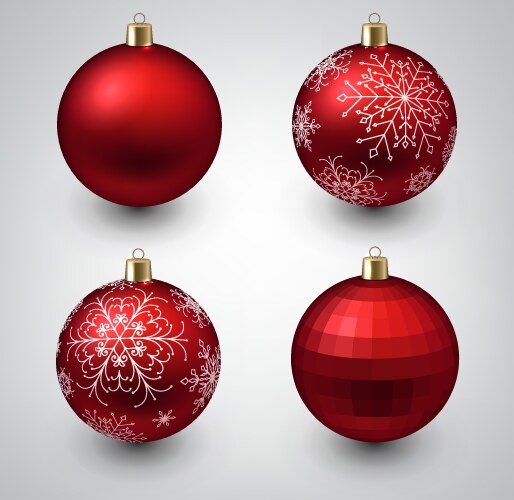 Christmas balls Royalty Free Vector Image - VectorStock