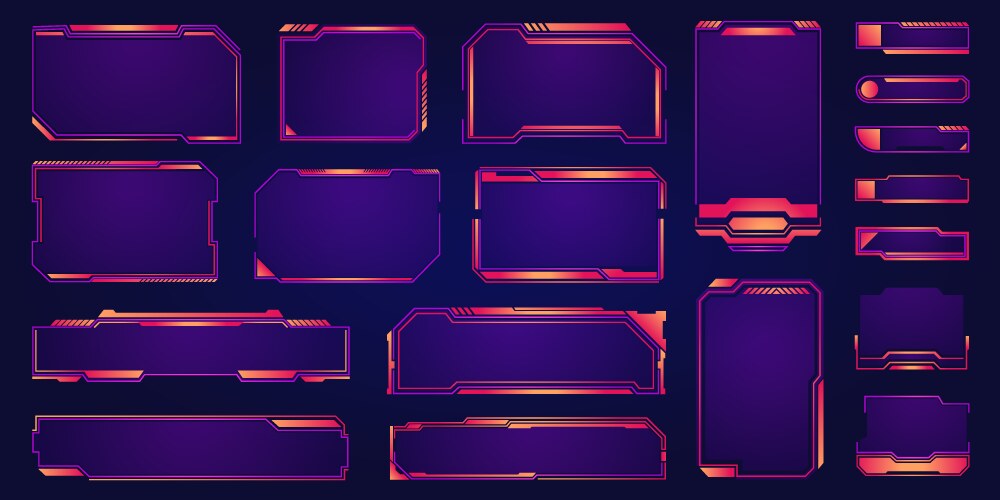 Digital user interface futuristic technology ui Vector Image