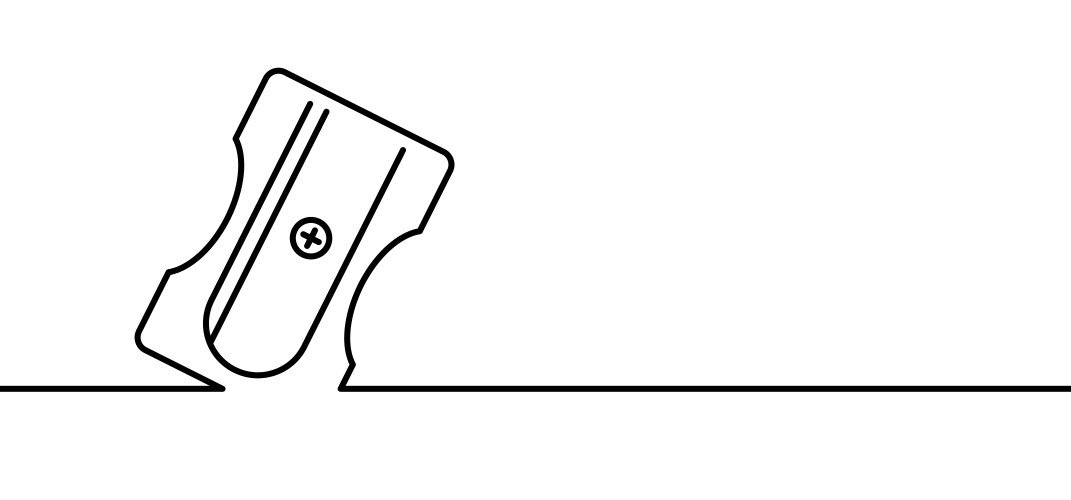 Shopner drawing or pencil sharpener Royalty Free Vector