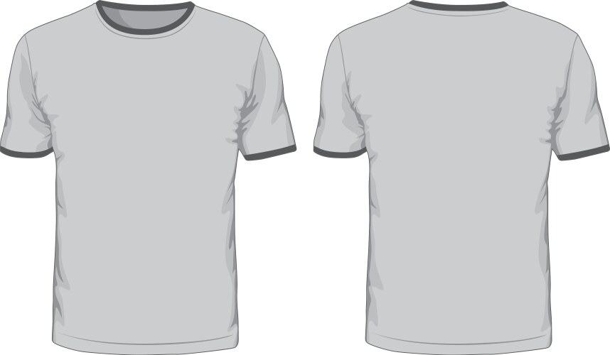 T-Shirt Template Front and Back Vector Images (over 16,000)