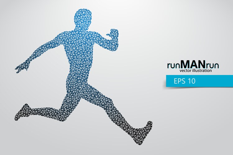 Man Triangle Running Vector Images (over 330)