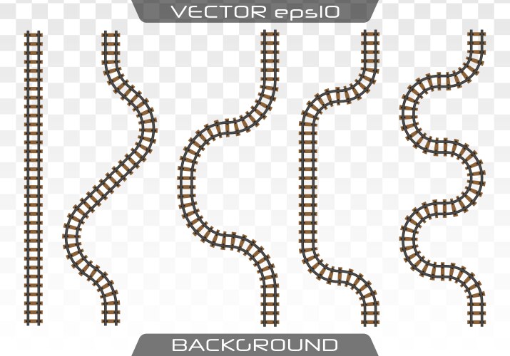 Straight tracks art design Royalty Free Vector Image