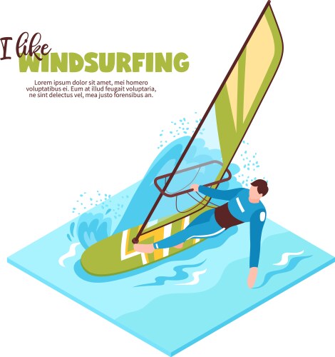 Windsurfing in white and purple colors board Vector Image