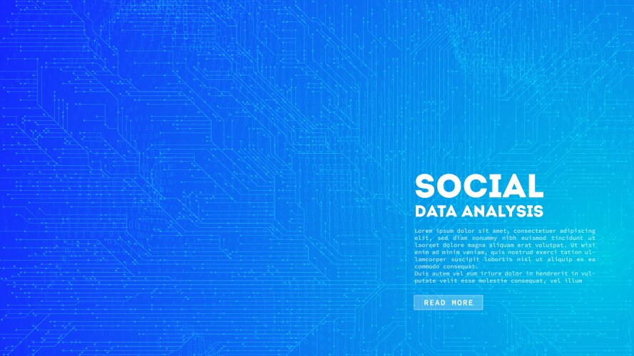 Big Data Cloud Computing Blockchain Visualiztion Vector Image