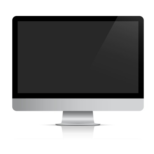 Modern computer monitor Royalty Free Vector Image