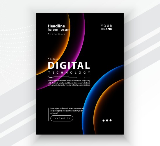 Poster brochure cover banner presentation layout Vector Image