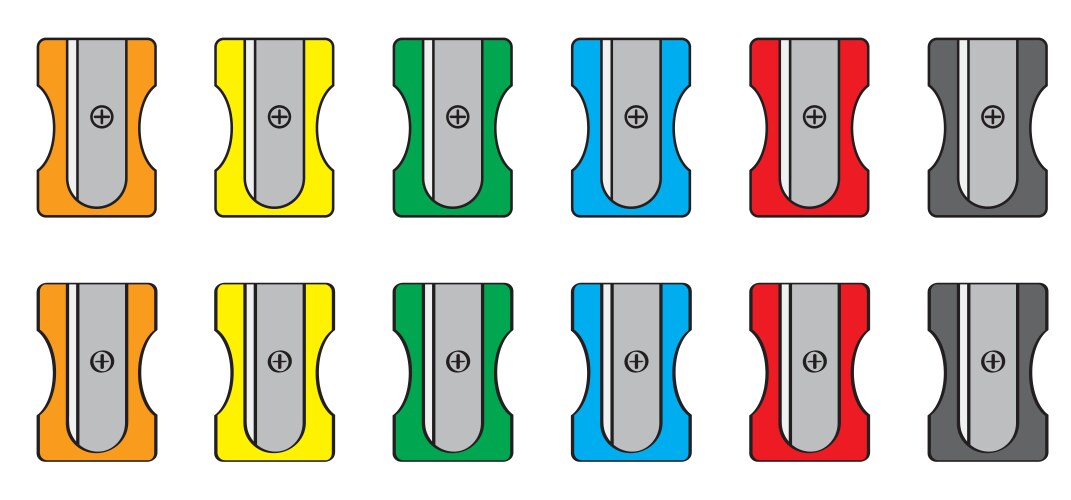 Shopner drawing or pencil sharpener Royalty Free Vector