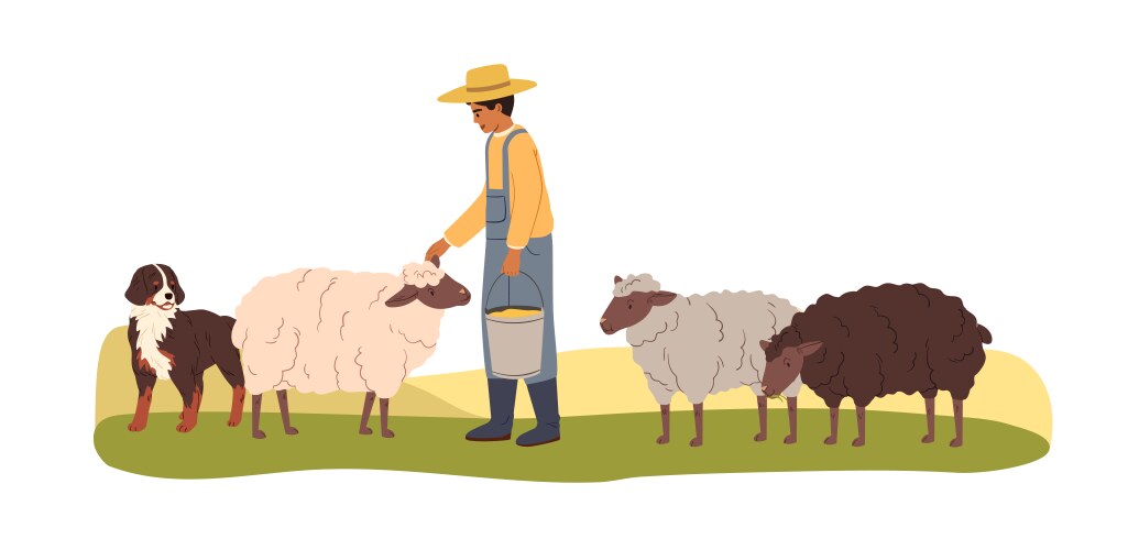 Sheep Man Vector Images (over 2,300)