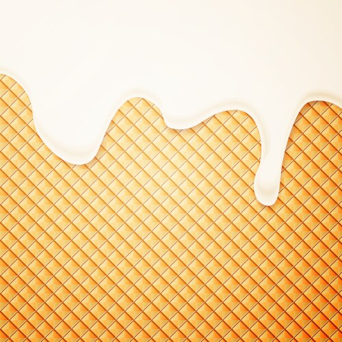 Wafer seamless pattern background ice cream cone Vector Image