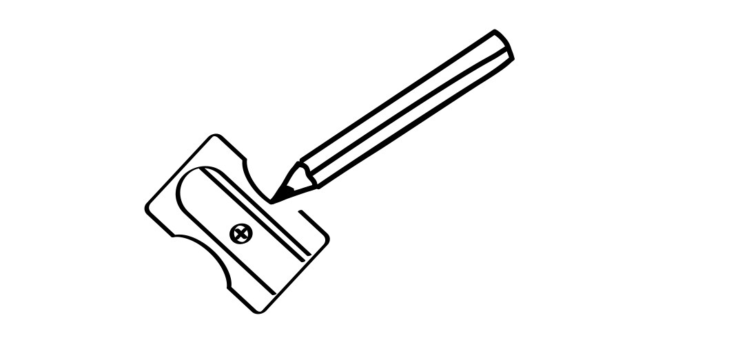 Shopner drawing or pencil sharpener Royalty Free Vector