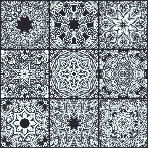 Abstract patchwork seamless pattern Royalty Free Vector