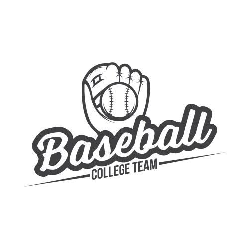 Baseball logo and insignia Royalty Free Vector Image